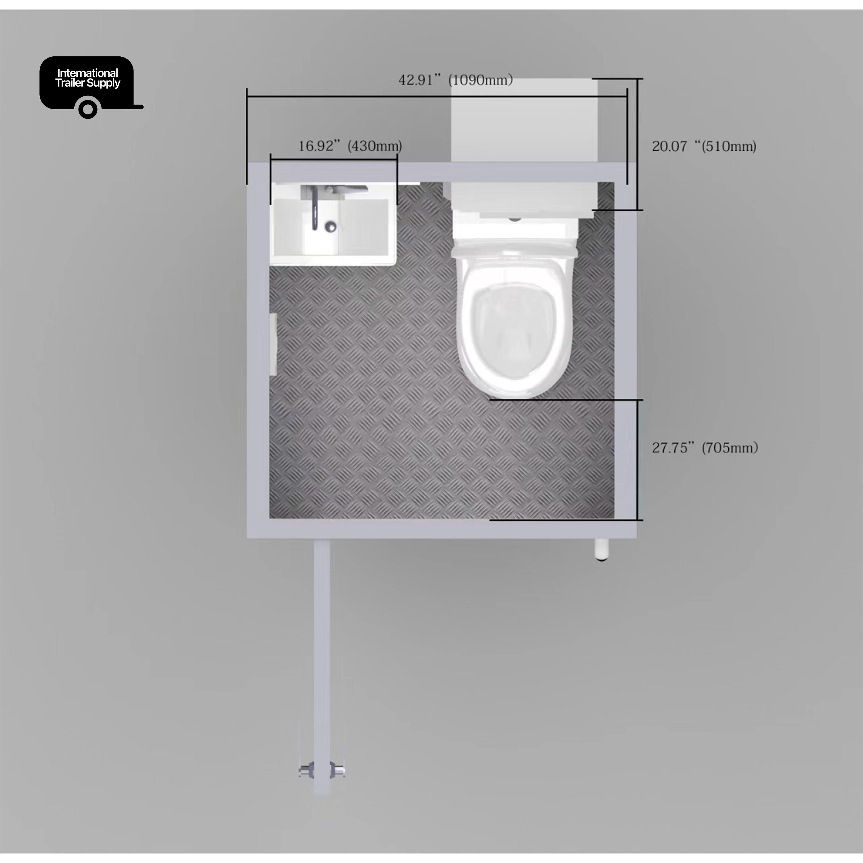 1 Stall Restroom Hygiene Pod – International Trailer Supply